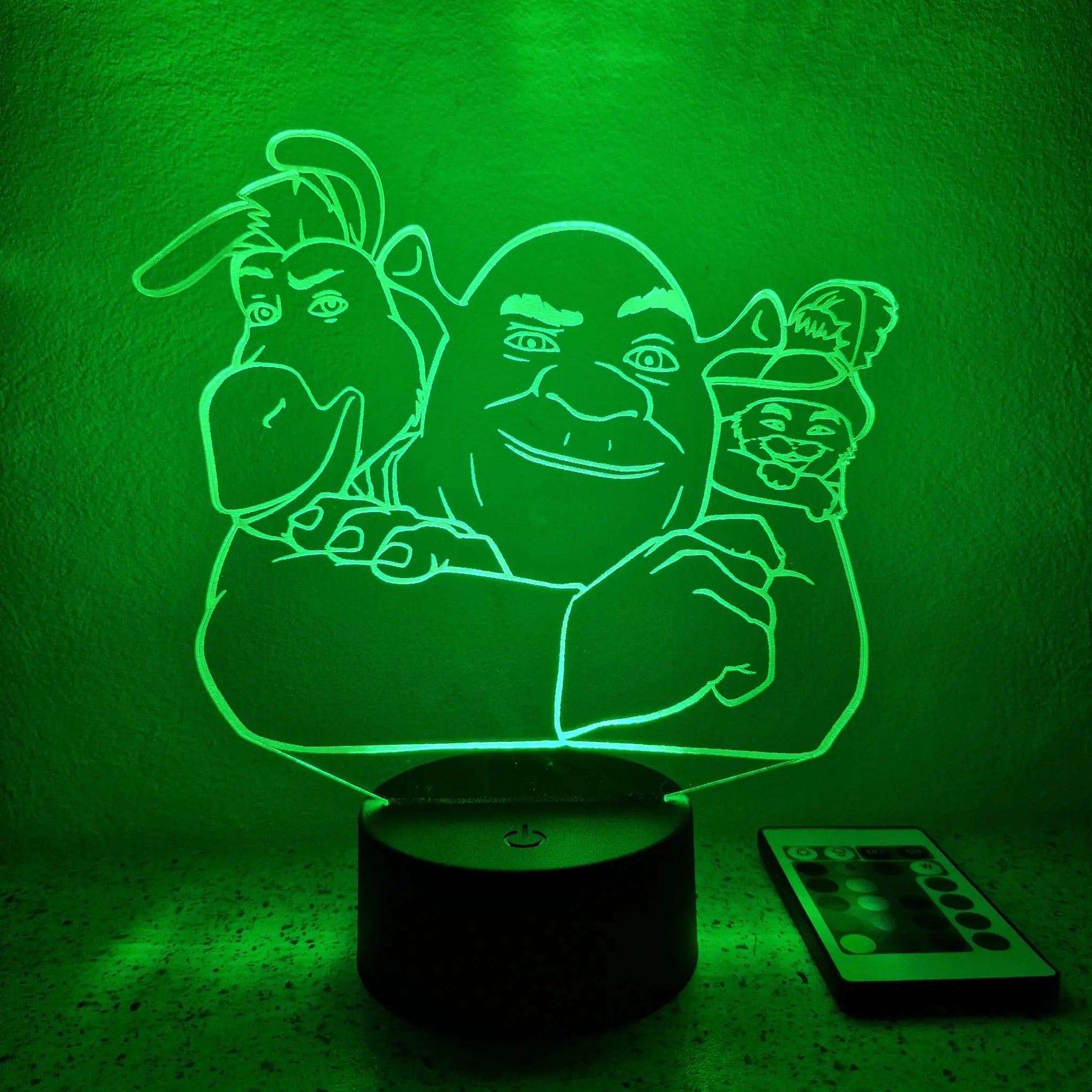 Lampada a led personalizzata Shrek - Ilmioplexiglass