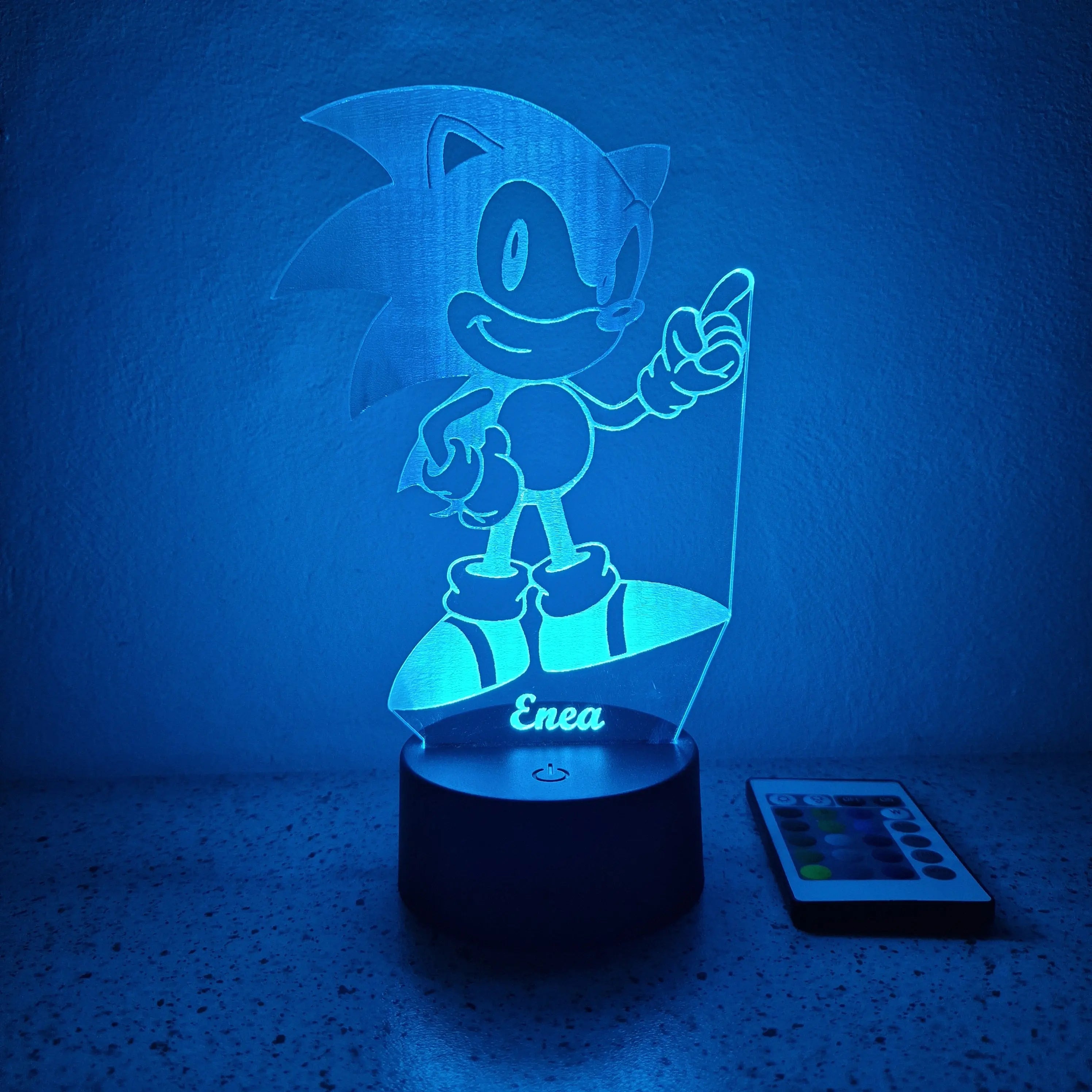 Lampada a led personalizzata Sonic - Ilmioplexiglass